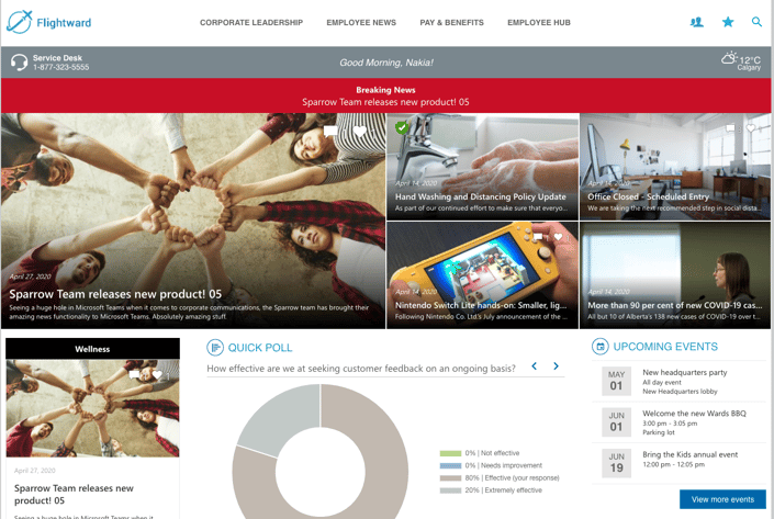 Corporate Comms on Microsoft Teams